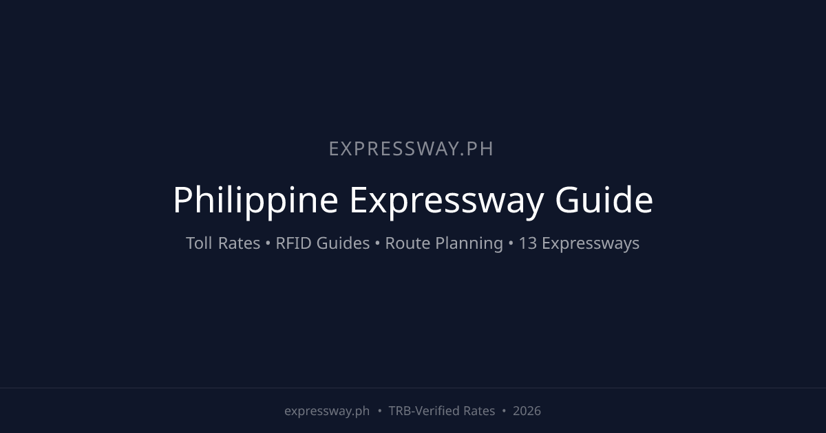 About Expressway.PH - Philippines Toll Calculator | Expressway.PH